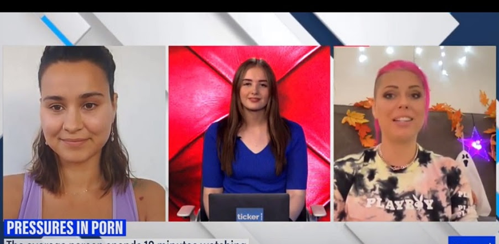 Mia Miranda and Samantha Jones Featured in Ticker News Interview | AVN